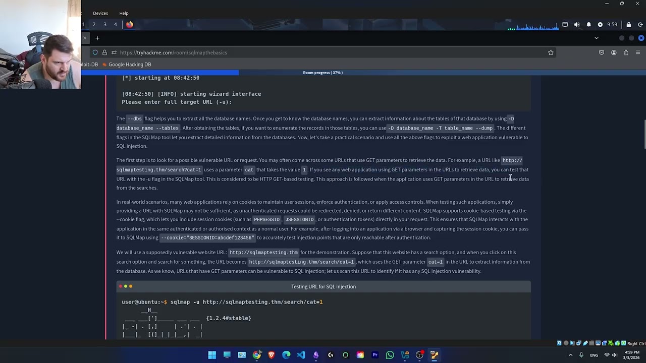 SQLMap: The Basics | Task 3 - Automated SQL Injection Tool