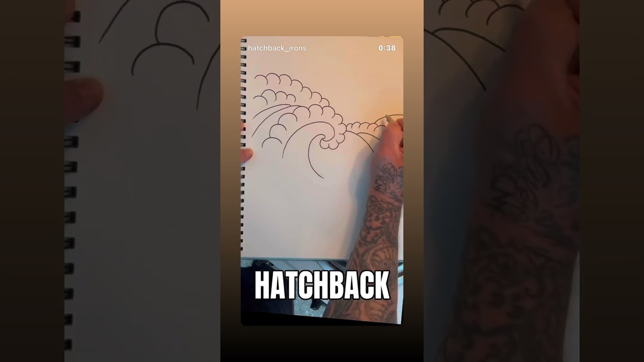 DRAWING JAPANESE CLOUDS #japanesetattooing #thesharppen #hatchbackirons