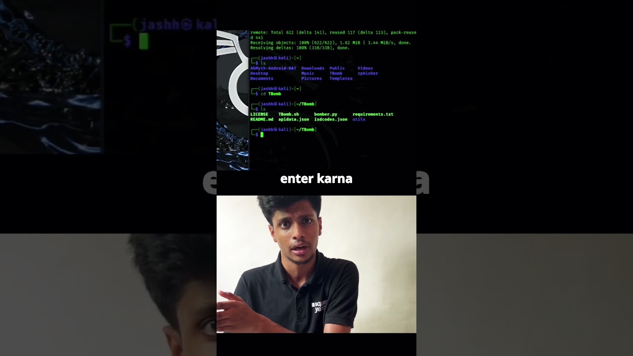 SMS Bombing And Call Bombing From TBomb | Kali Linux | Github #cybersecurity #ethicalhacking
