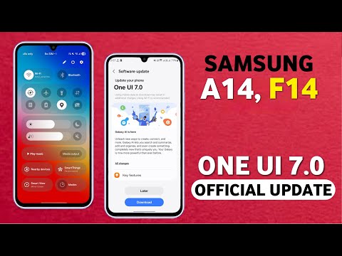 Samsung Galaxy A14/F14 One Ui 7.0 Android 15 Update | New Features | A14 New Update #SamsungA14