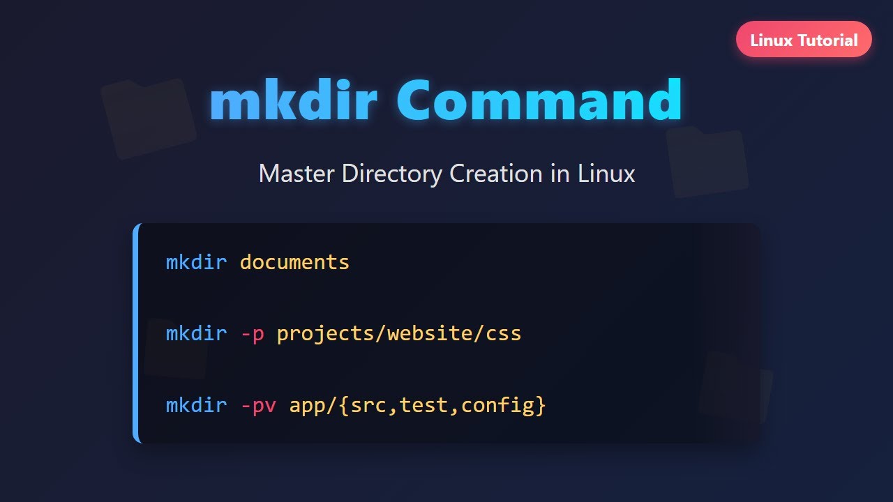 Linux mkdir Command: Create Directories Like a Pro! 🚀
