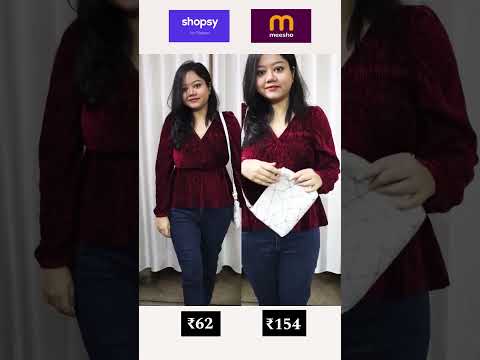 Shop with me for Affordable Fashion - Shopsy VS Meesho