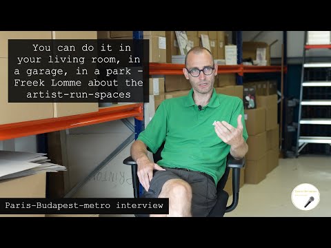 You can do it in your living room, in a garage, in a park – Freek Lomme about artist-run-spaces