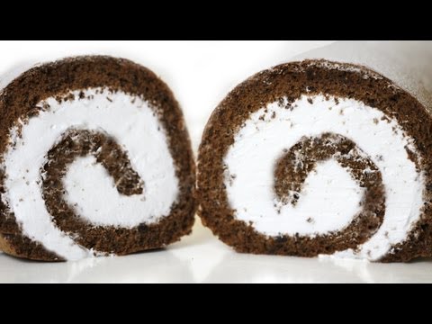 How to Make Chocolate Cake Roll 롤케이크 만들기 - 한글자막 Chocolate Jelly Roll