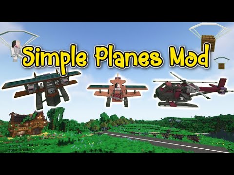 Minecraft 1.19.2 - Simple Planes mod (Guide | How to Install)