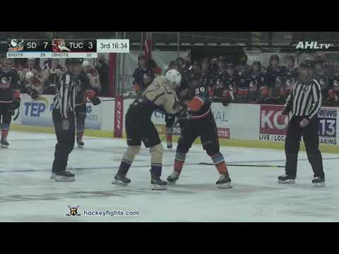 Nikolas Brouillard vs. Jan Jenik, April 09, 2021 - San Diego Gulls vs ...