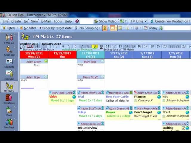 TimeMaker Matrix Lesson 8 - Load Leveling Part 1 (E-Mails and Messages)