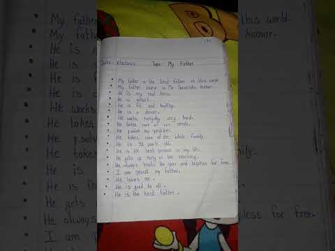 My Father Essay In English || Essay On My Father /@Aadrshkumarstudio#shorts #trend
