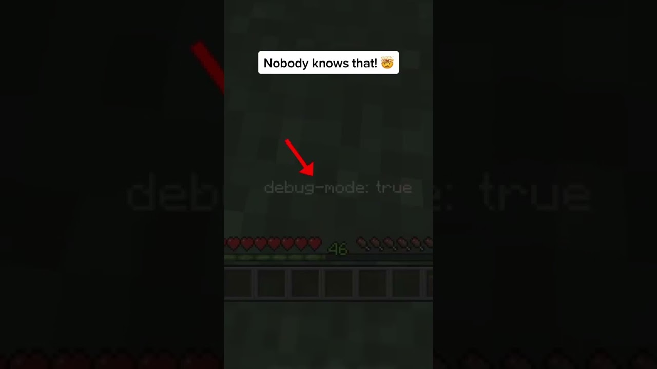 Minecraft: debug mode #shorts