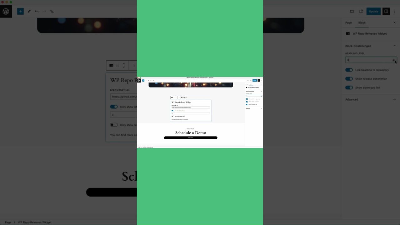 Connect Github and WordPress