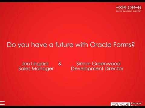 Do you have a future with Oracle Forms? full