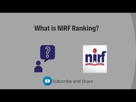 What is NIRF Ranking? Parameters of NIRF Ranking. #NIRF #Ranking #admissions