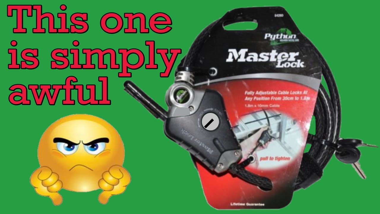 #359 Master Lock Python (Great concept, awful lock)