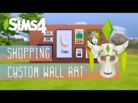 Shop Custom Wall Art With Me - No CC | SIMS 4