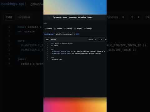 Automate PlanetScale branch creation with GitHub Actions