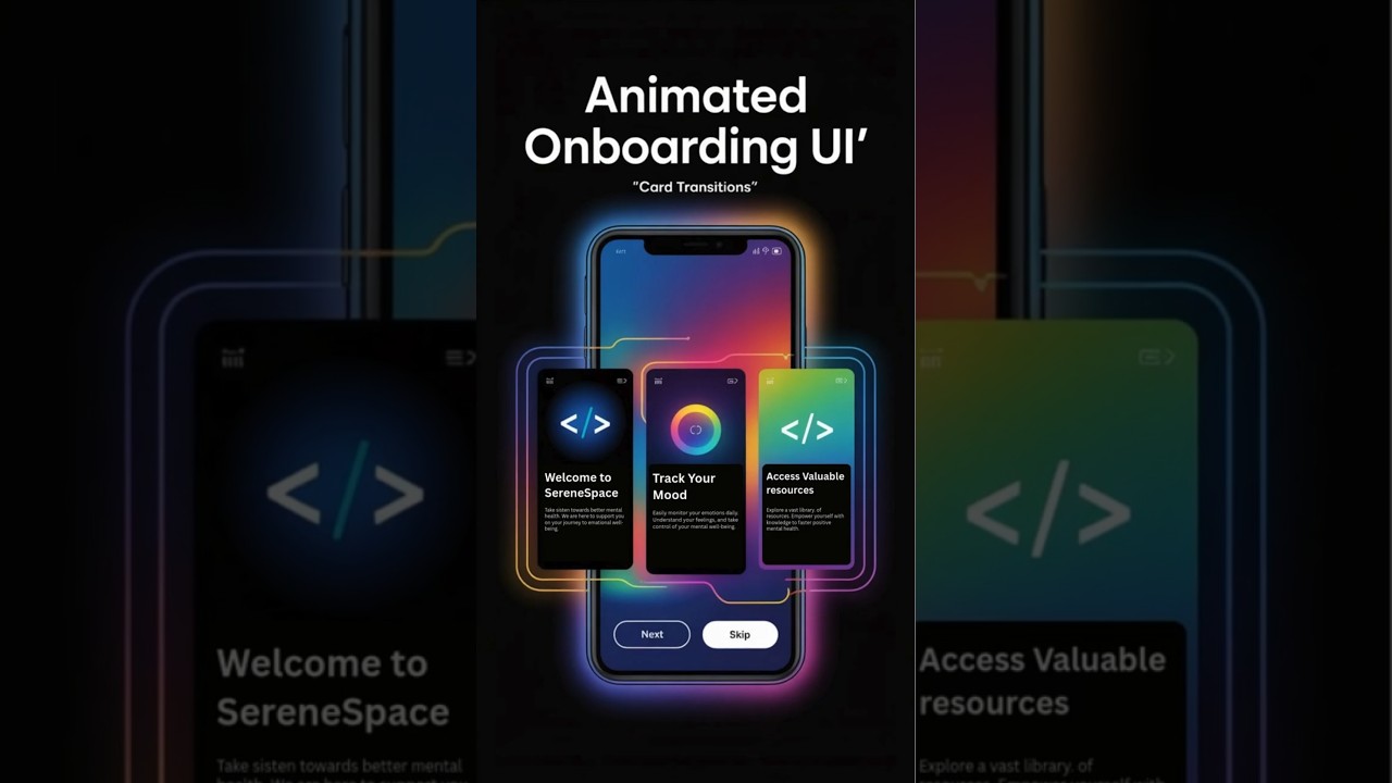 Create Stunning Animated Onboarding UI in React Native | Card-Based Transitions Tutorial  #code