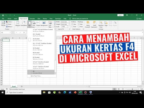 How to Increase F4 Paper Size in Microsoft Excel ll Canon Printer ll