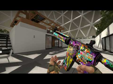 Steam Community :: Video :: M4A4 In living Color Stat trak MIN WARE