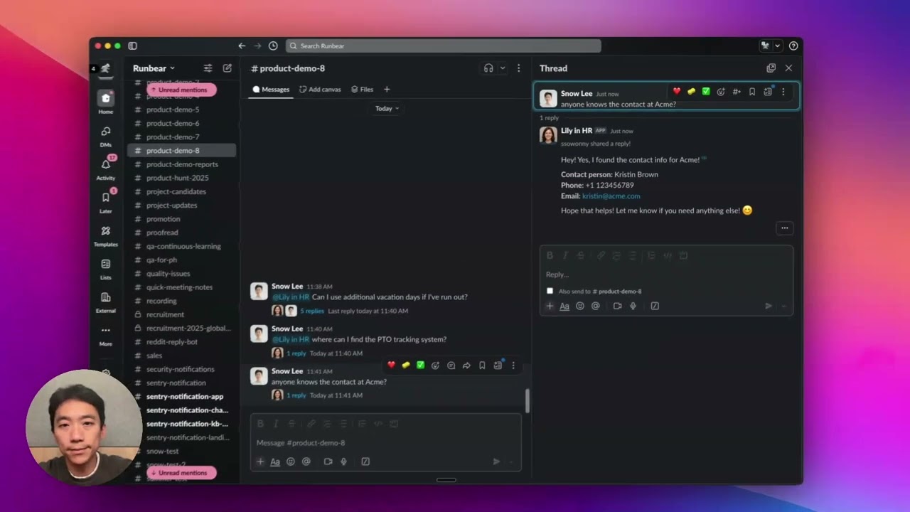Runbear tutorial #1: Basic use case