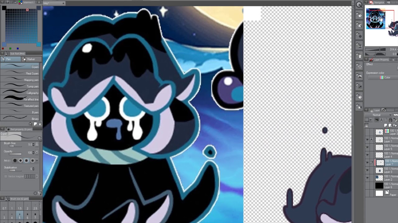 Cookie Run :: Squid Ink! || Speedpaint