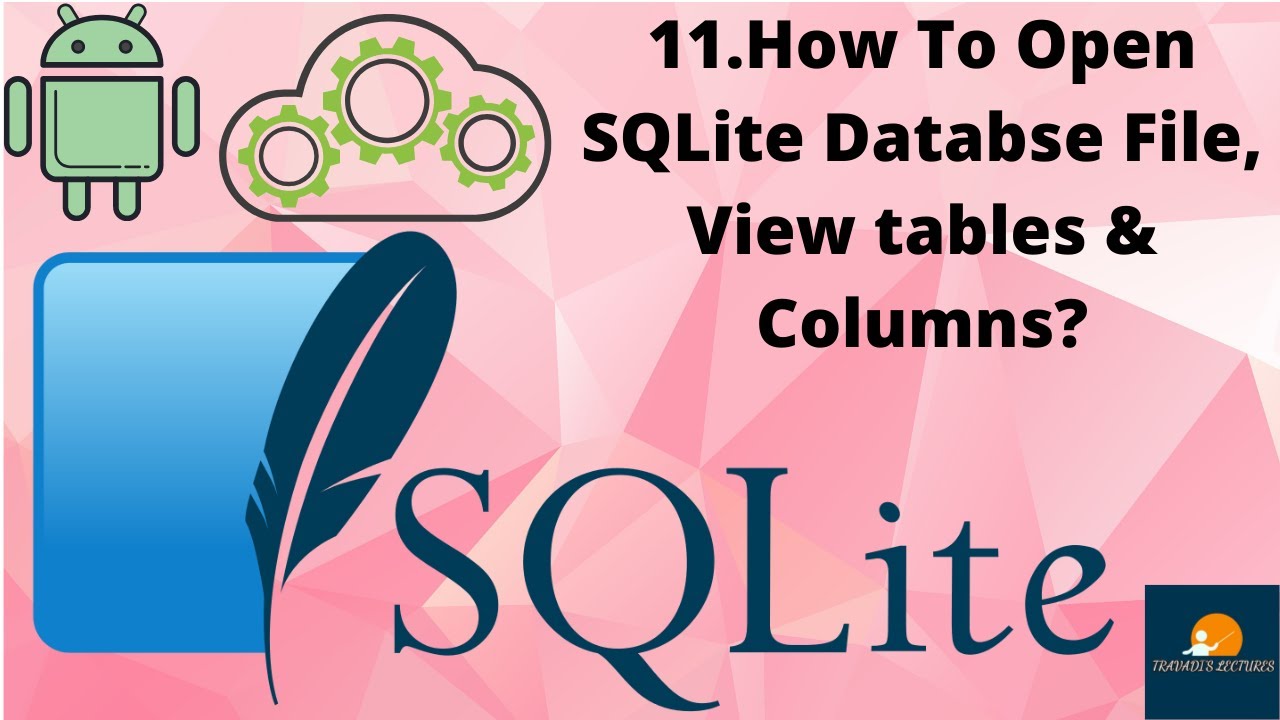Create and Read SQLite Databases using DB Browser || How To Open Sqlite Database File and View