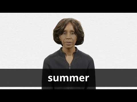 SUMMER definition and meaning | Collins English Dictionary