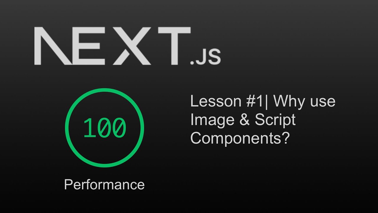 Next.js Performance & Speed Optimization | Episode #1 | Why use Image & Script Components?
