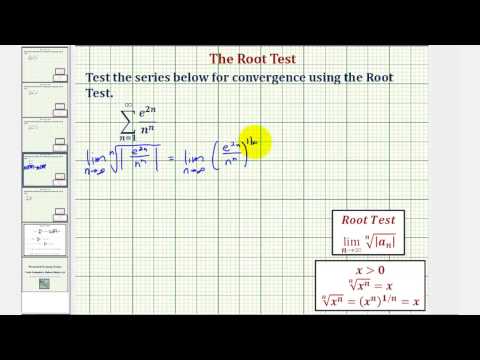 Ex 4: Infinite Series – The Root Test (Convergent) | Math Help from ...