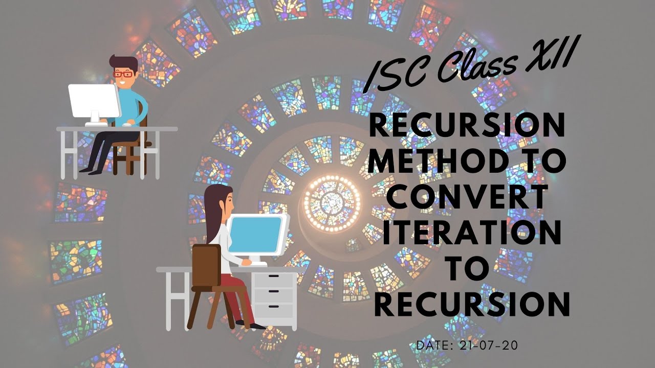 ISC Class XII: Recursion - Method to Convert Iterative Program to Recursive