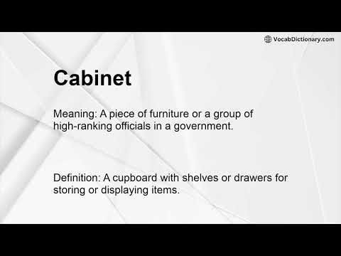 Cabinet Meaning