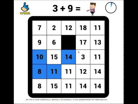 Bingo Math Activity - Addition, Subtraction, Multiplication, Division