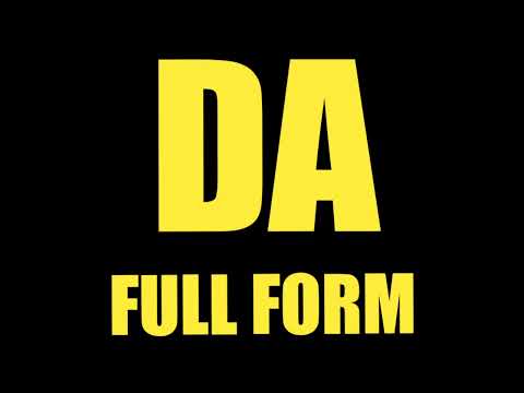 full form of DA || definition of DA || full meaning of DA in hindi & english