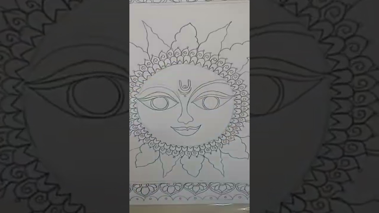 #Madhubani painting#Madhubani Sun painting