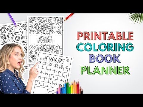 How to Create a Printable Coloring Book Planner in Canva
