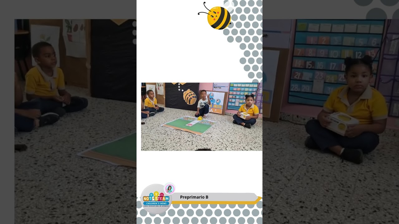 Tecnopeques. Programando la bee bot