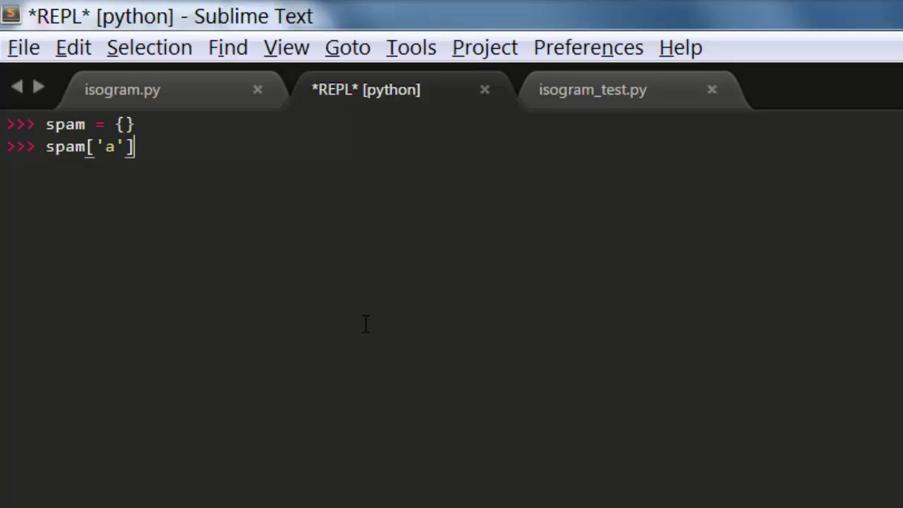 Get Good at Python Programming - Problem #3 - Isogram