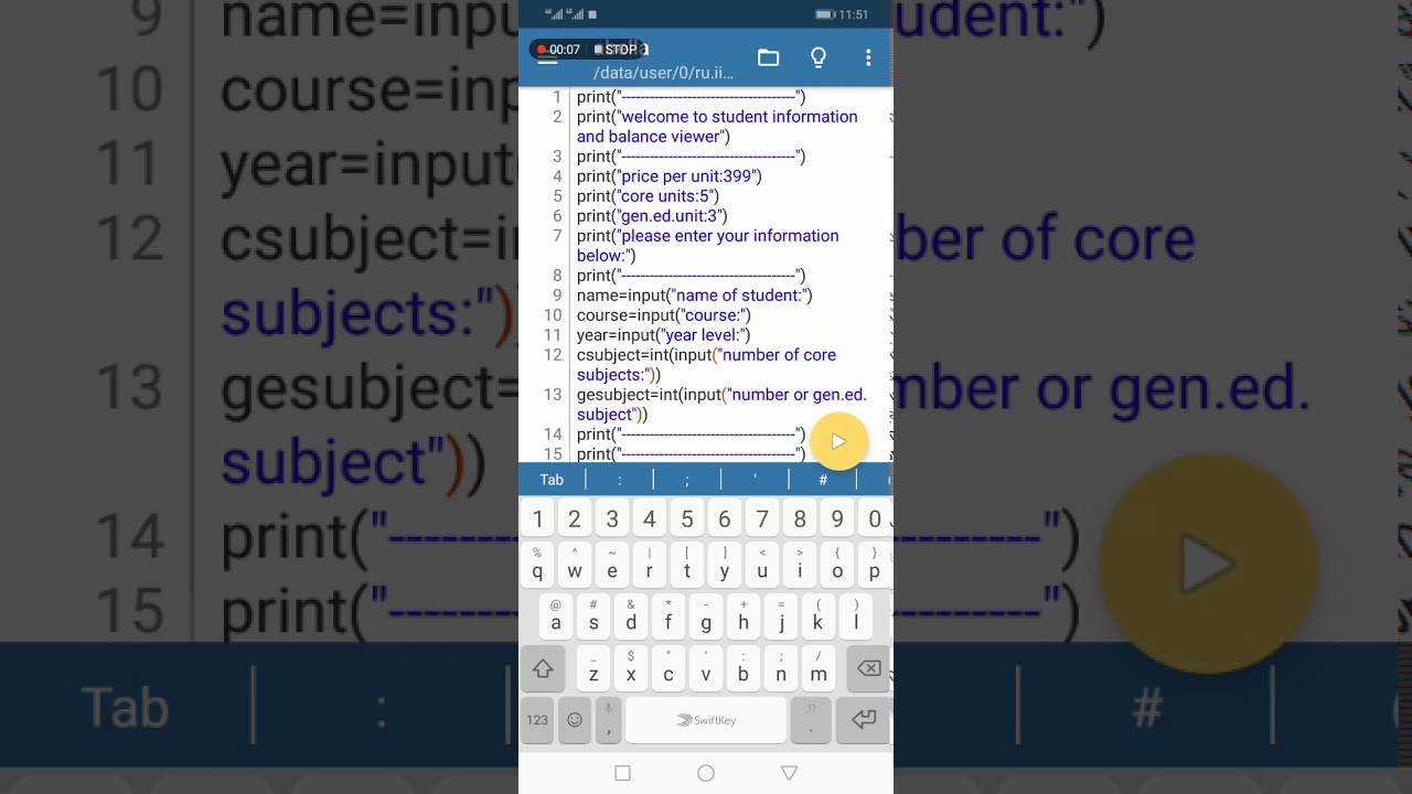 Computer programming activity 1