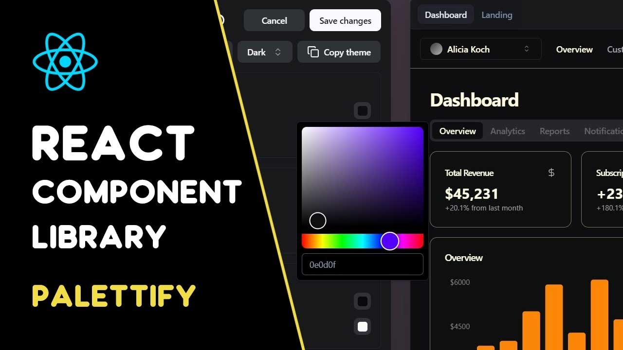 React Component library | Palettify: Redefining Web Design with Complete Themes and Instant Previews