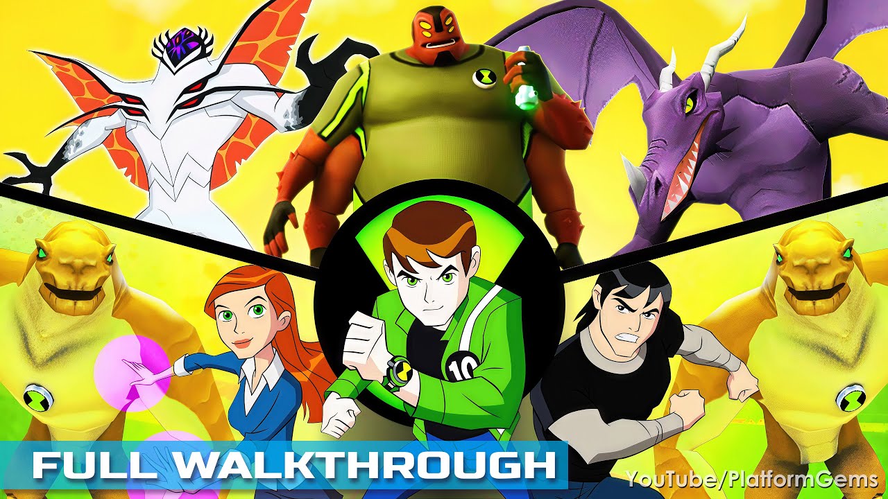 Ben 10 Alien Force - Full Movie Game Walkthrough [1080p] No commentary