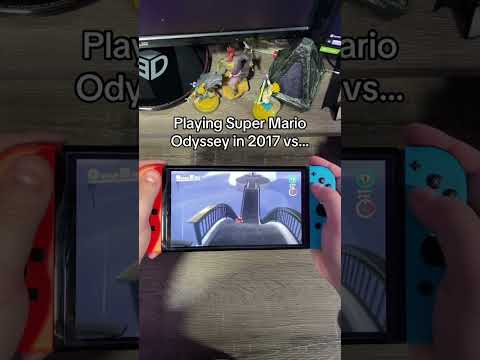 Playing Super Mario Odyssey in 2017 vs 2024