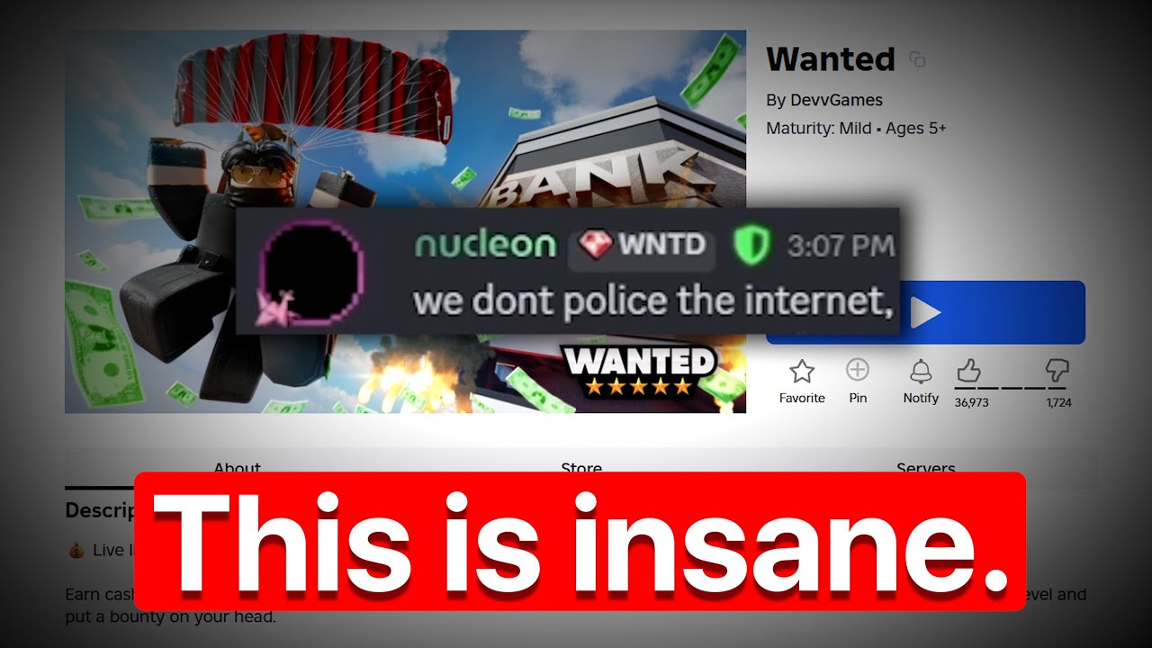 The Roblox Wanted Situation