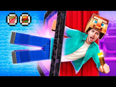 Fałszywy Minecraft vs Prawdziwy Minecraft! Jak Łatwo Zakraść się Do Kina: Wyzwanie!