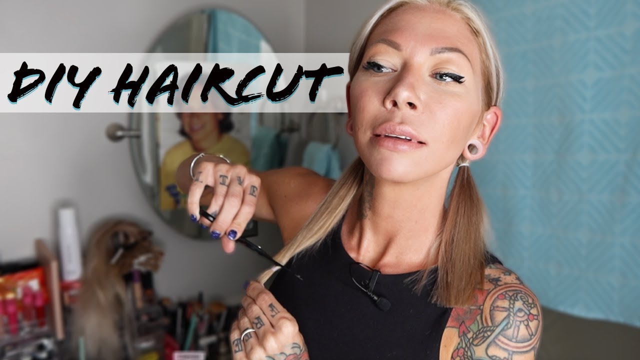 quick DIY haircut w/layers for short fine thin hair (makes your hair look thicker)