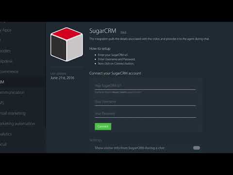 HappyFox Chat + Sugar CRM Integration