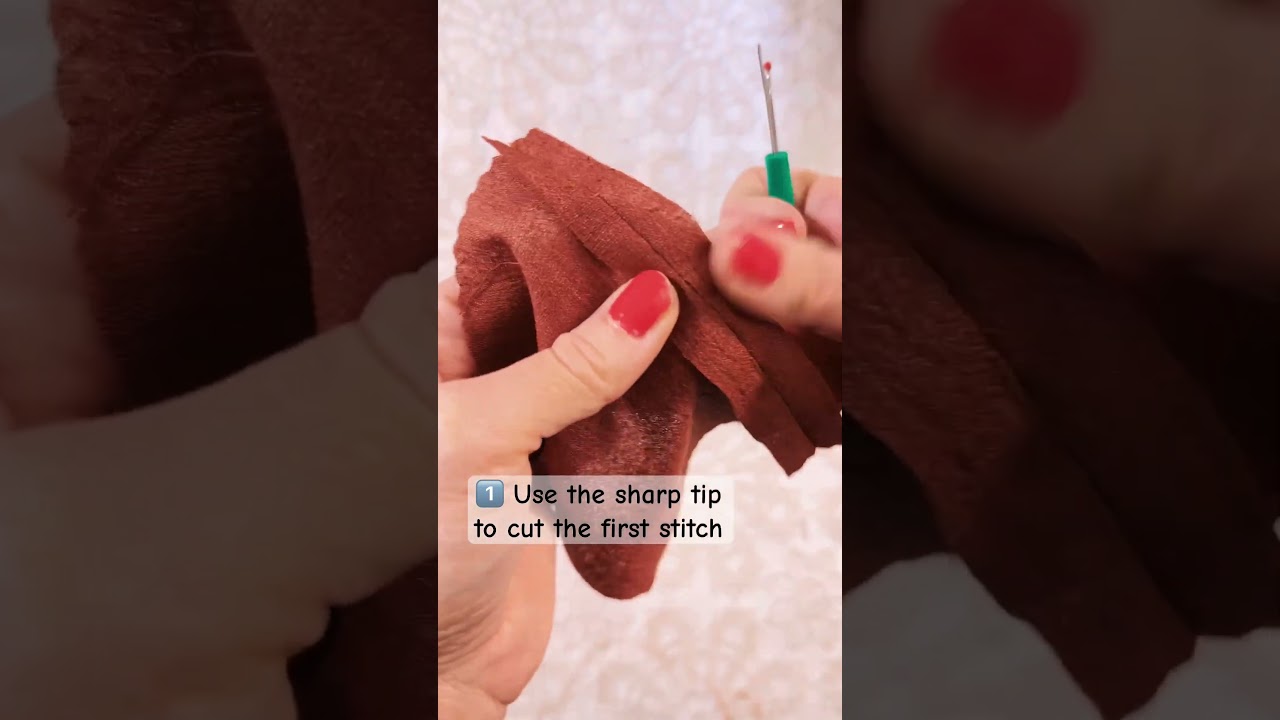 ✂️ Sewing Tutorial: How to use your seam ripper the right way… #sewingtips