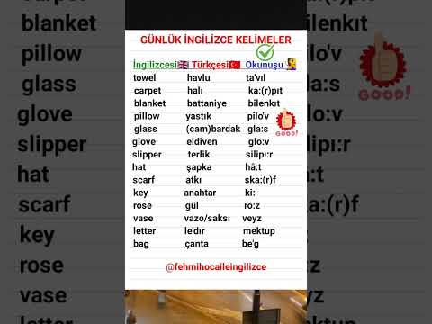 Yeni Başlayanlar için A0/A1 İngilizce Kelimeler & Anlamları🎯 #shorts #ingilizceöğreniyoruz