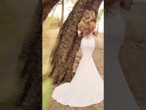 The Perfect Minimal & Off the Shoulder Wedding Dress for 2025 Brides