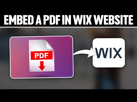 How To Embed a PDF in Wix Website 2025! (Full Tutorial)