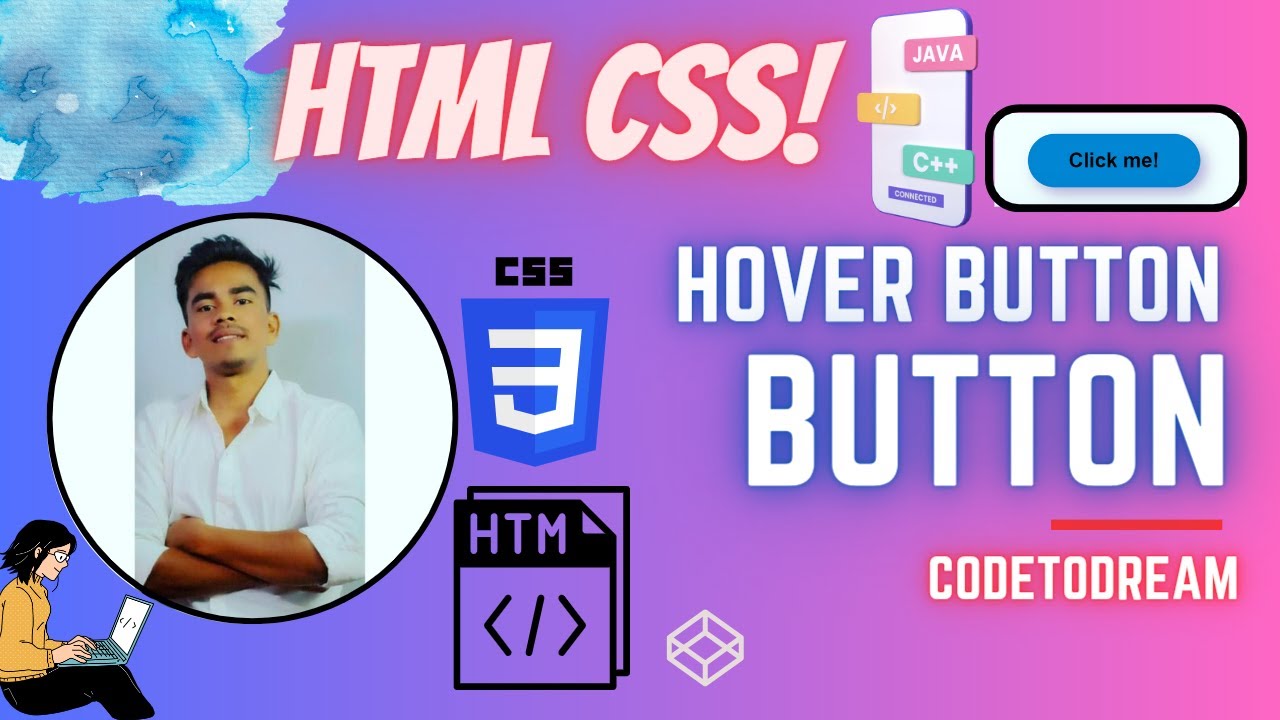Create bouncing hover button | Design button  @codetodream