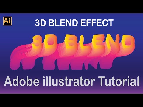 3D Blend Text Effect in Adobe Illustrator - The Crime Report